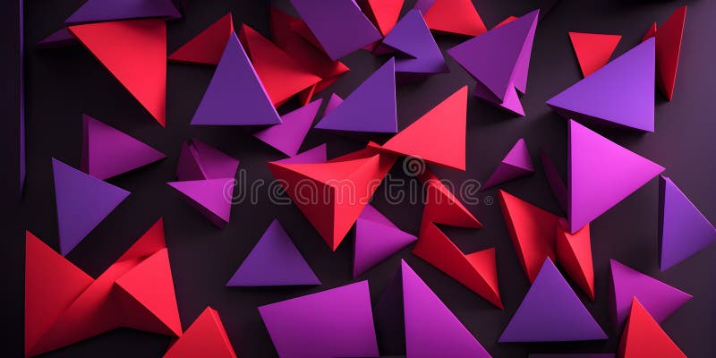Illustration of Abstract Art Composed of Overlapping Triangles Stock ...