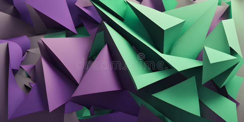 Illustration of Abstract Art Composed of Overlapping Triangles Stock ...