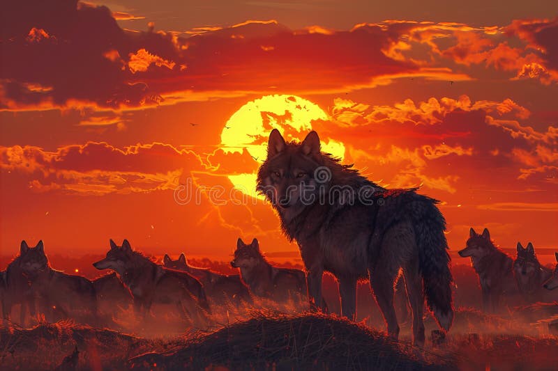 Illustration of Wallpapers for Your Desktop with Image of Wolves at ...
