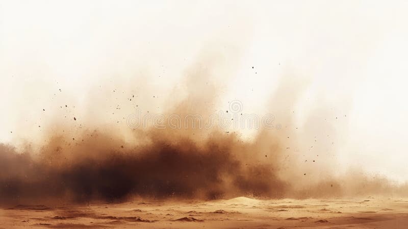 The Illustration Wandering Mist Features Realistic Dust Clouds Isolated ...