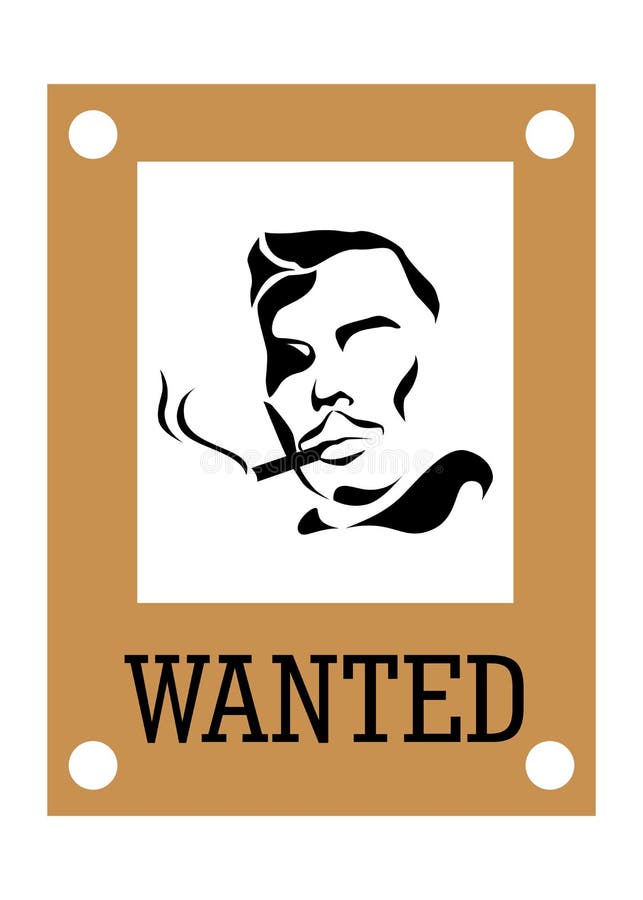 The wanted mafia stock vector. Illustration of smoking - 101127427