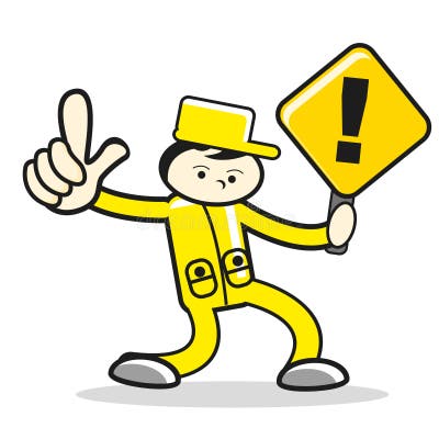 Warning Cartoon Man Stock Illustrations – 11,543 Warning Cartoon Man ...
