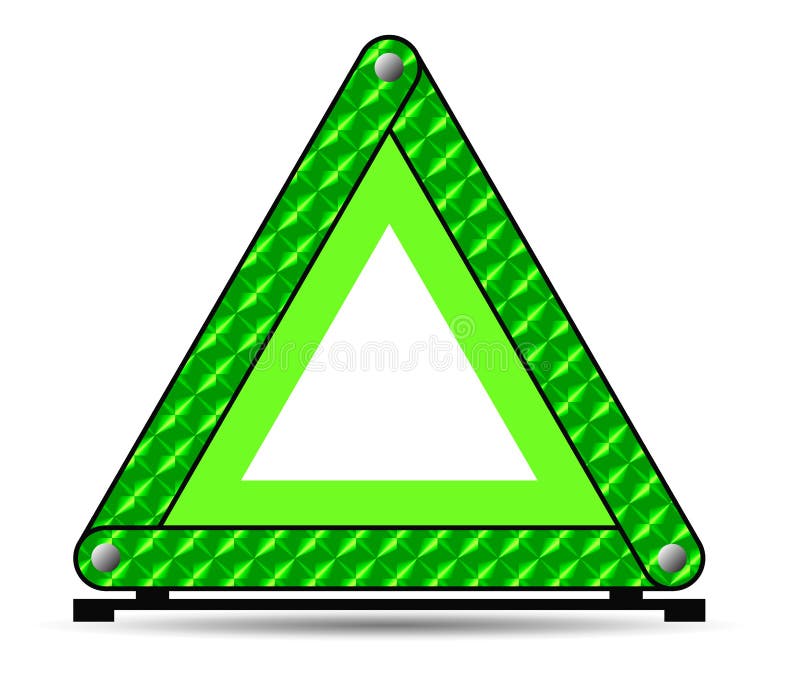 Illustration Warning Triangle Reflector Stock Illustration ...