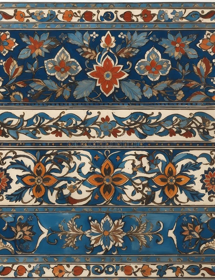 Illustration Water Motif Pattern Stock Illustration - Illustration of ...