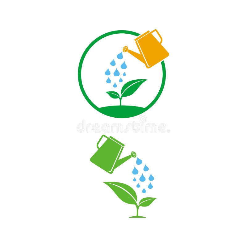 Water the plants stock illustration. Illustration of ecologysign ...