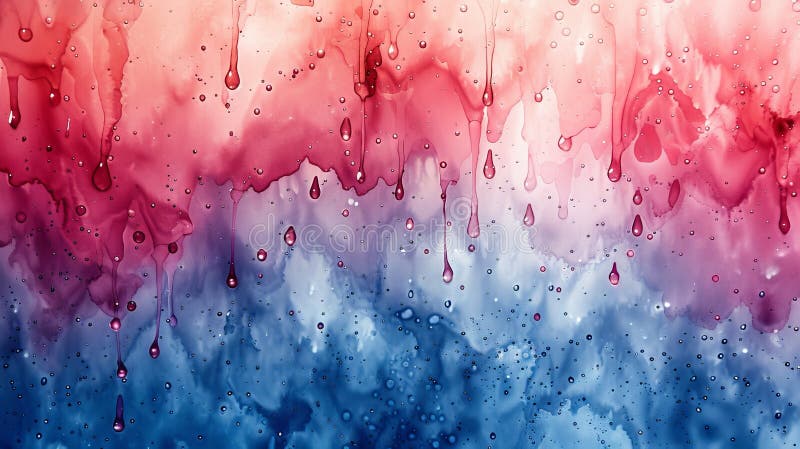 Illustration in Watercolor Abstract Expressionism Style. Style of Drip Painting. Modern Seamless ...