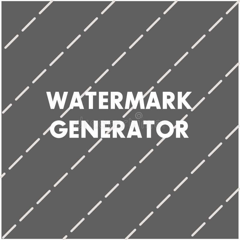 Illustration of a Watermark Pattern Generator Template Design To ...