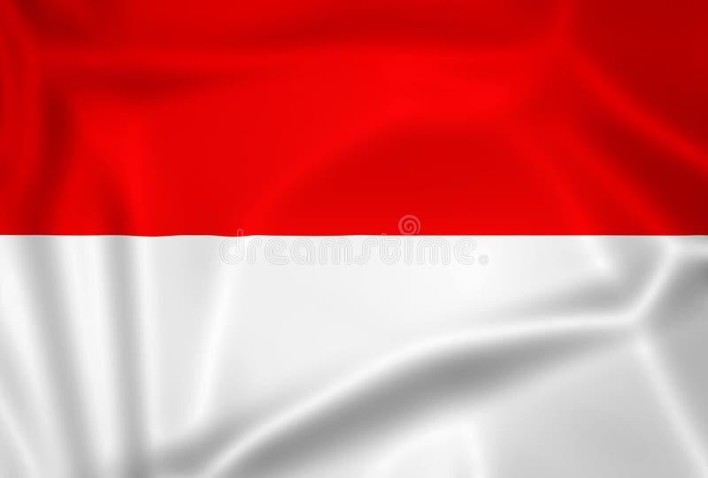 Illustration Waving State Flag of Indonesia Stock Illustration ...