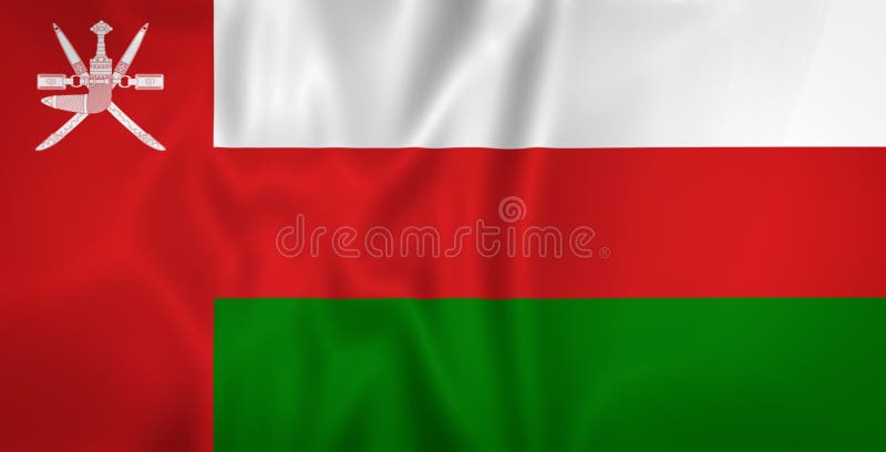 Illustration Waving State Flag of Oman Stock Illustration ...