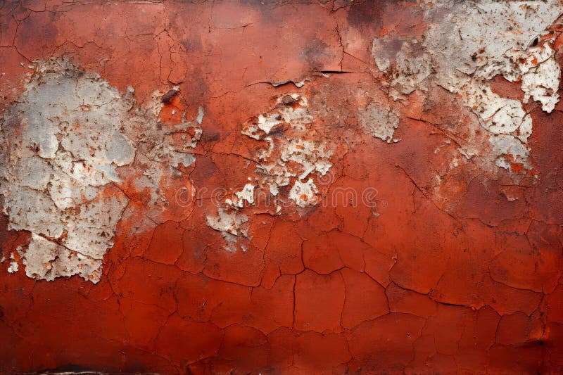 Illustration of a Weathered and Distressed Wall with Rust and Faded ...