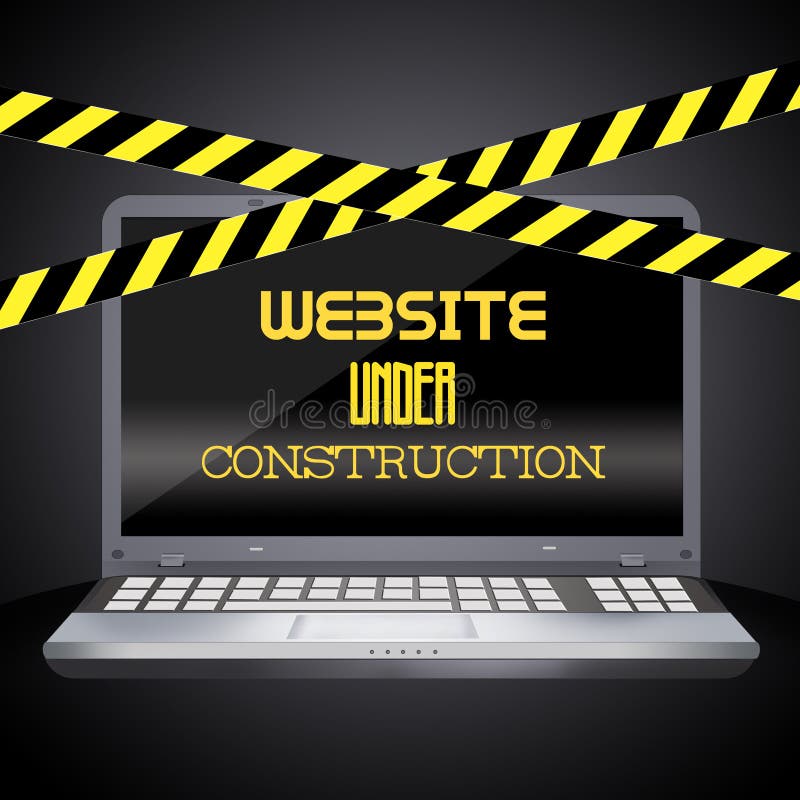 Website under construction stock illustration. Illustration of workman ...