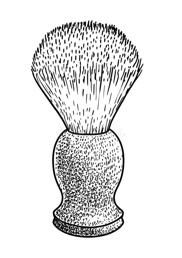 Beard Illustration Drawing Engraving Ink Line Art Vector Stock