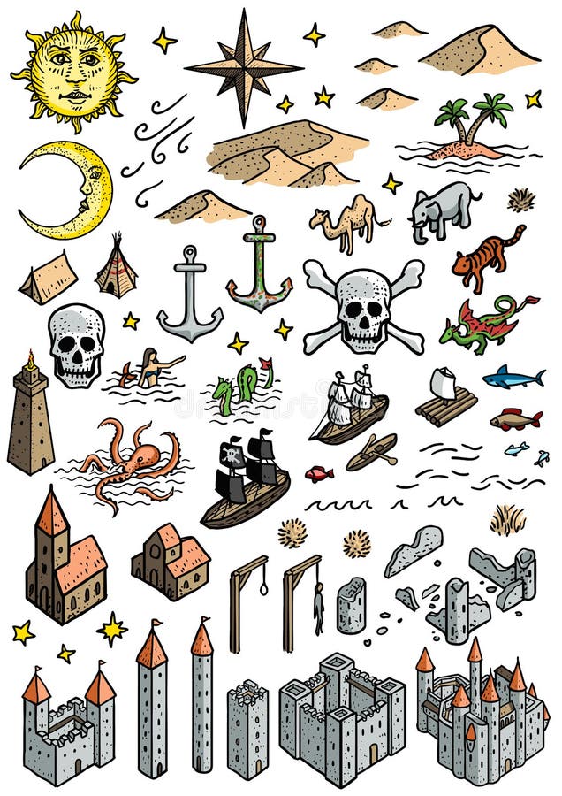 Rpg Map Icons Clipart