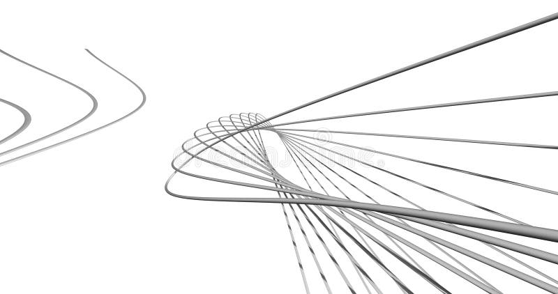 Illustration on White Background Light from Line Form for Advertising ...