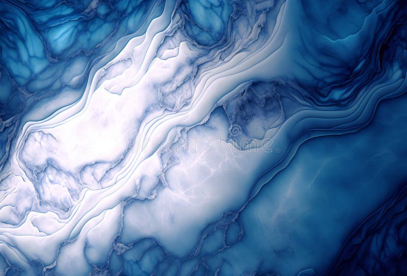 Illustration of a White and Blue Marble Texture, Highly Detailed ...