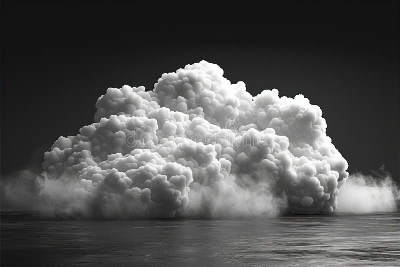 White Cloud Isolated on a Black Background, Ing, Isolated White Cotton ...