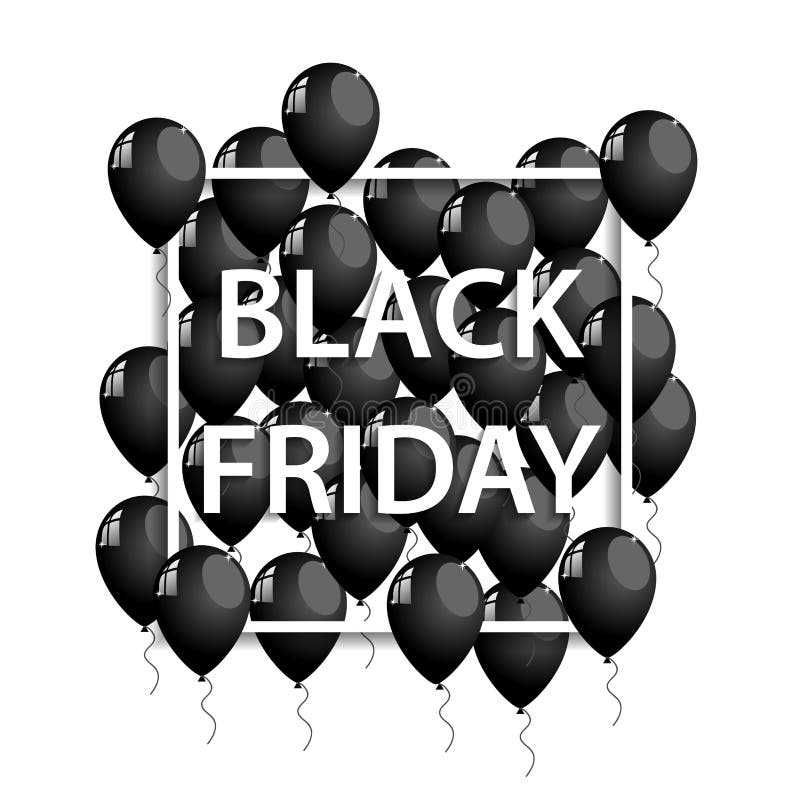 Illustration of White Frame for Black Friday Sale Stock Vector ...