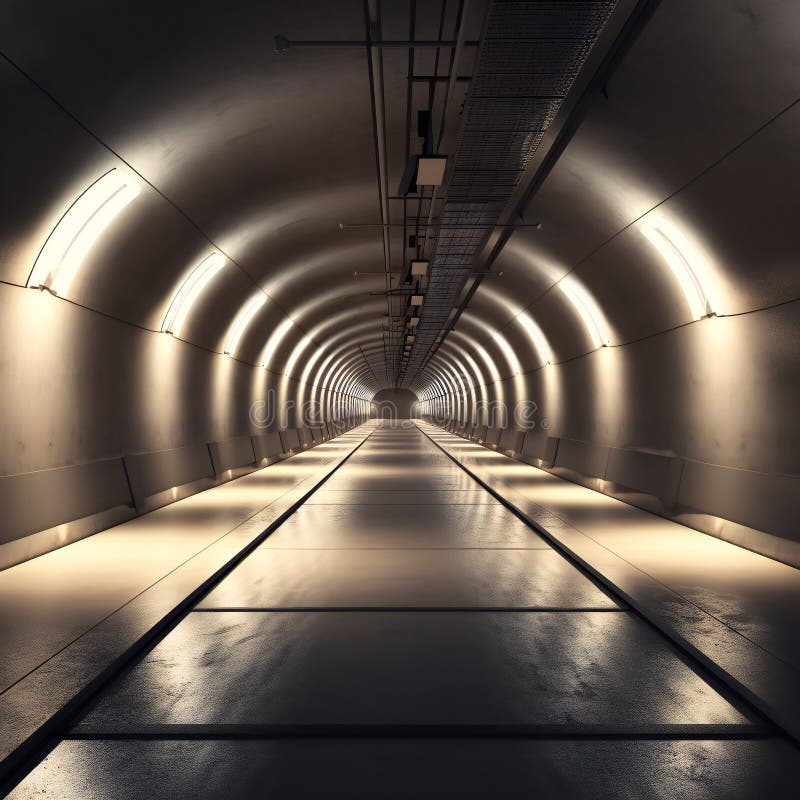 White Lights Underground Tunnel, Arts & Architecture, Modern Buildings ...