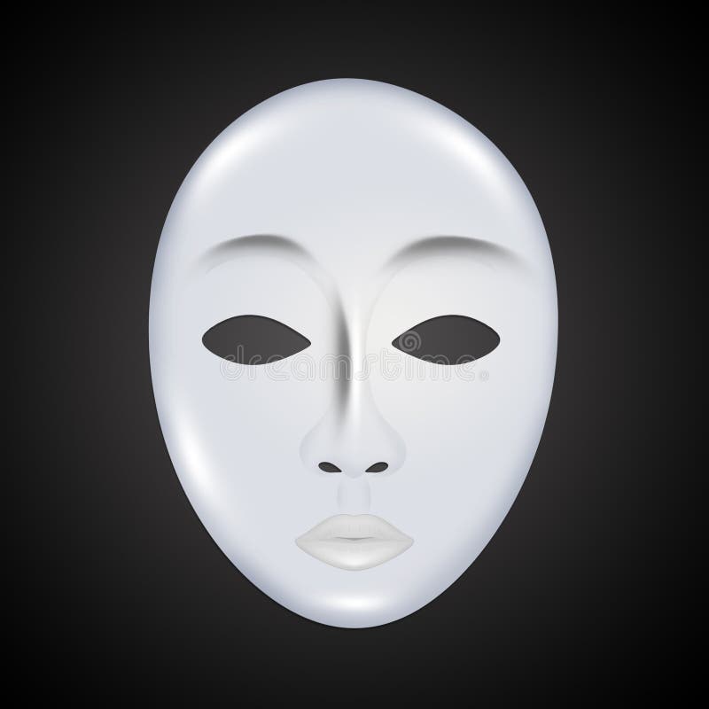 White mask background stock illustration. Illustration of carnival ...