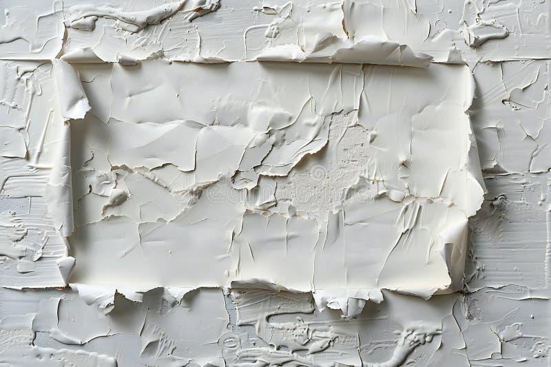 White Painted Walls with a Small Piece of Paper, High Quality, High ...