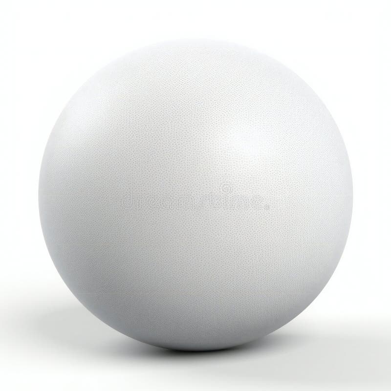 A White Sphere Isolated on White Background in Studio Stock ...