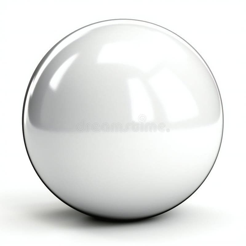 White Sphere on a White Background Stock Illustration - Illustration of ...