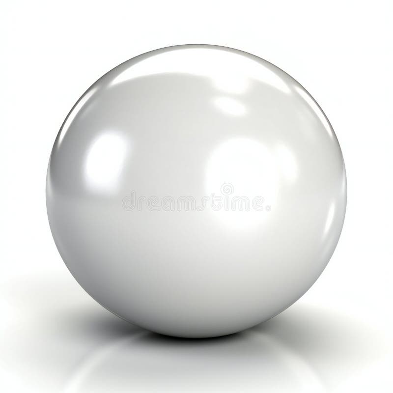 White Sphere on a White Background Stock Illustration - Illustration of ...