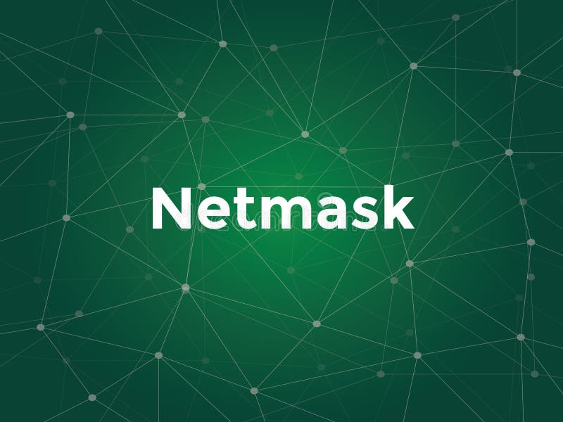 Netmask White Text Illustration with Blue Constellation Map As ...