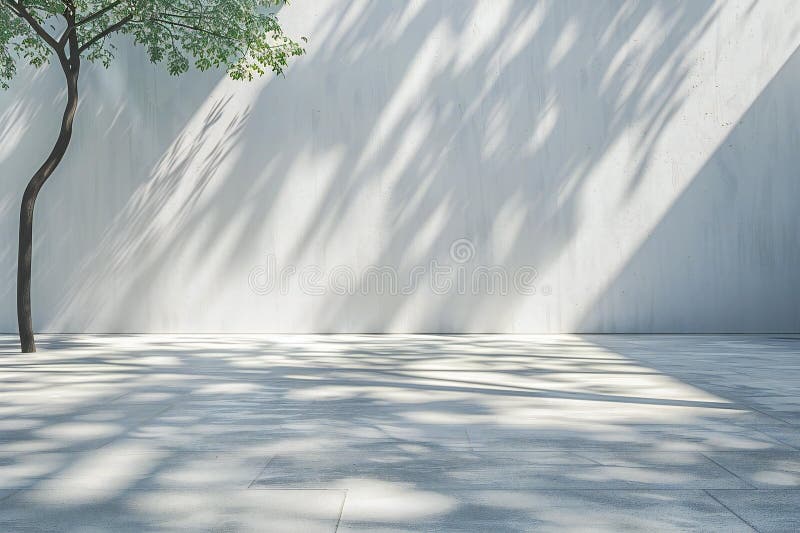 A White Wall with Light Rays Shining through, Creating an Abstract ...