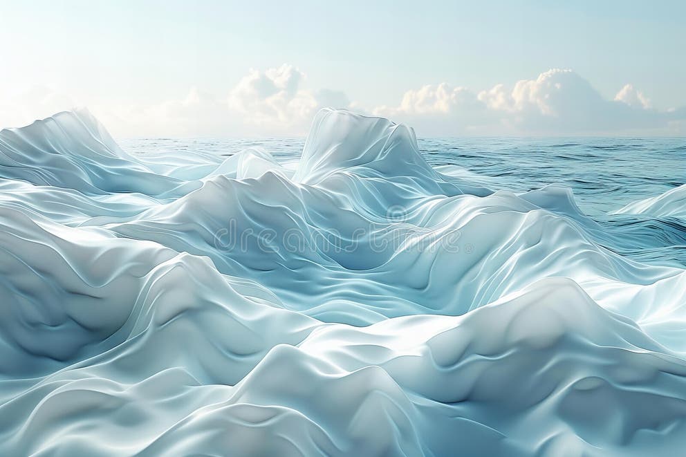 Illustration of White Water with Ripples with Natural Elements, High ...