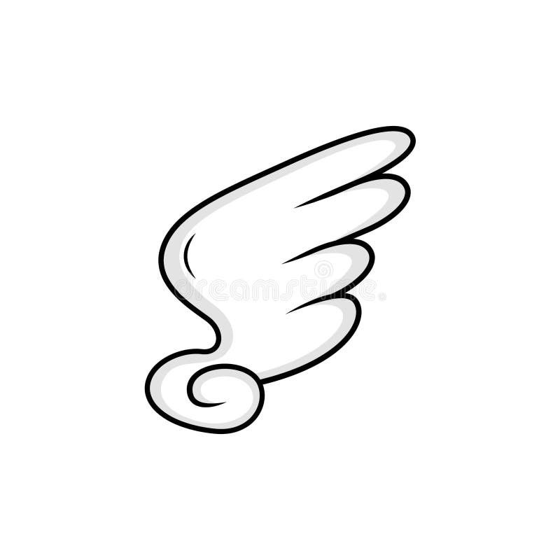 Illustration wing cartoon stock vector. Illustration of nature - 119306588