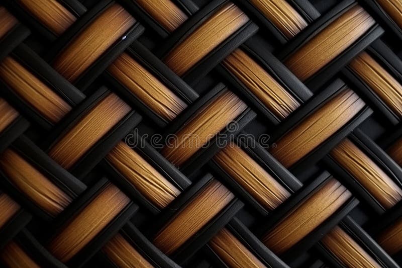 An Illustration of Wicker Pattern or Texture, Wood Background Stock ...