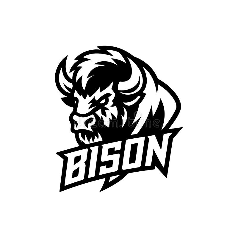 Illustration of Wild Bison. Stock Vector - Illustration of farm, animal ...