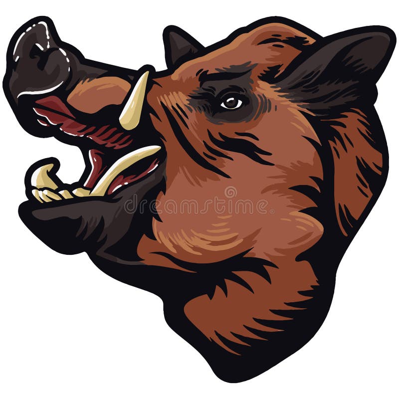 Wild Boar Face Illustration. Wild. Face. Vector Stock Vector ...