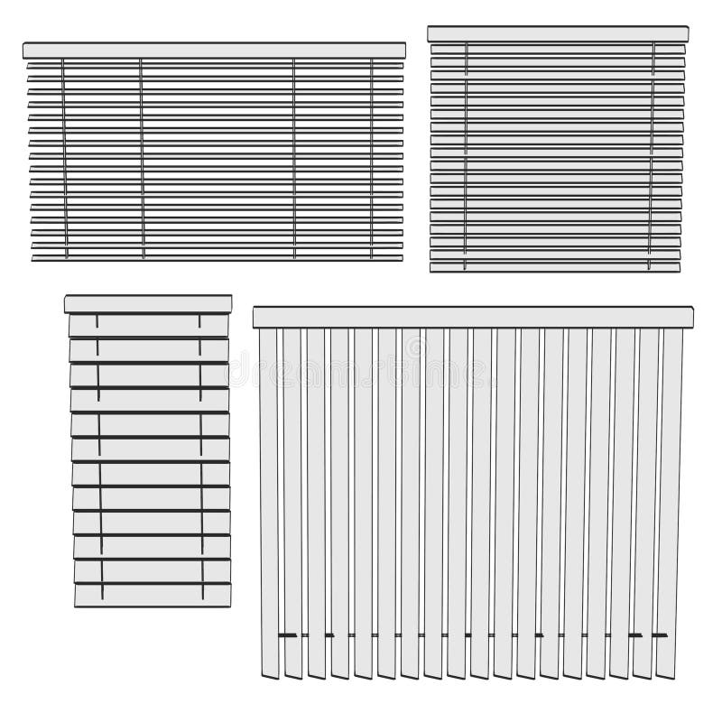 Illustration of Windows Blinds Stock Illustration - Illustration of ...