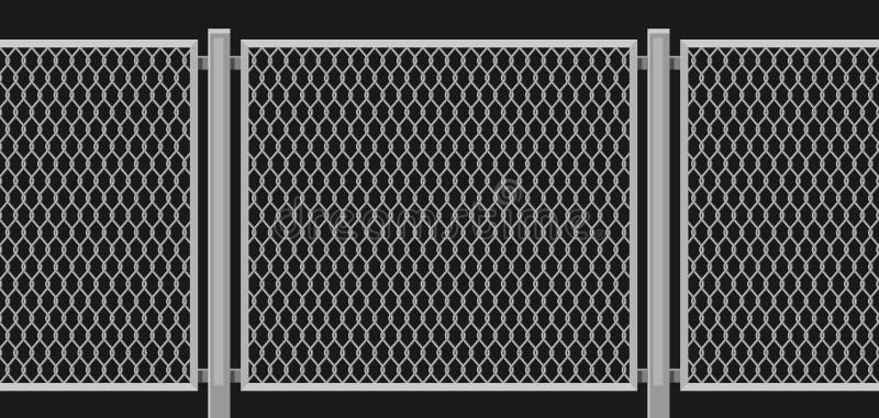 Illustration Of Wired Chain Link Fence Stock Vector Illustration Of