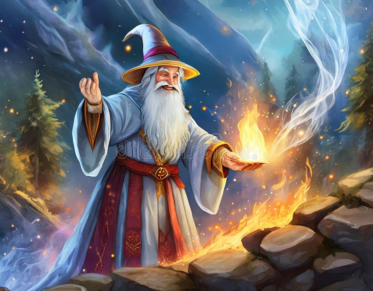 Forest Wizard Magic Stock Illustrations – 2,727 Forest Wizard Magic ...