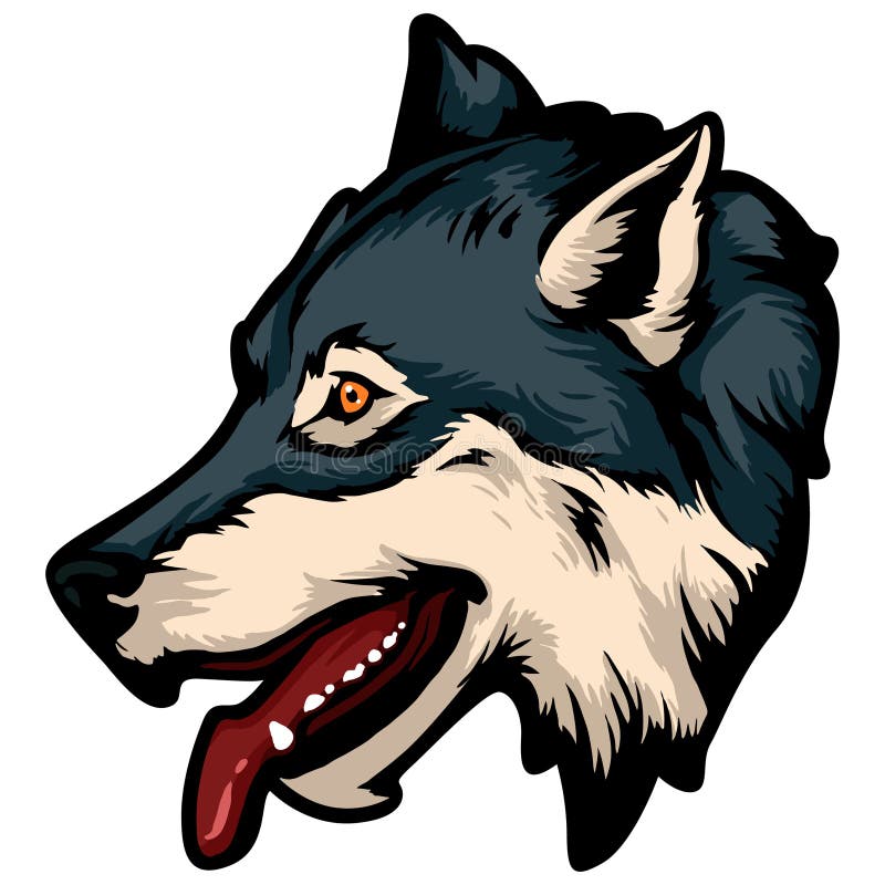 Wolf Face Illustration. Wild. Face. Vector Stock Vector - Illustration ...