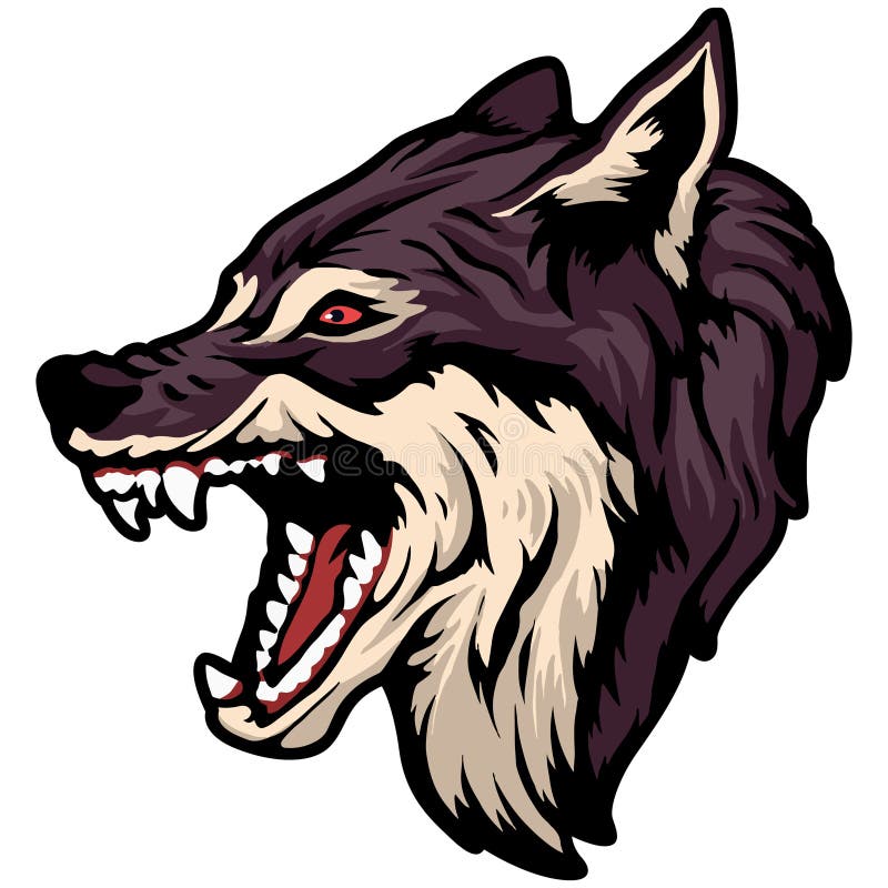 Wolf Face Illustration. Wild. Face. Vector Stock Vector - Illustration ...