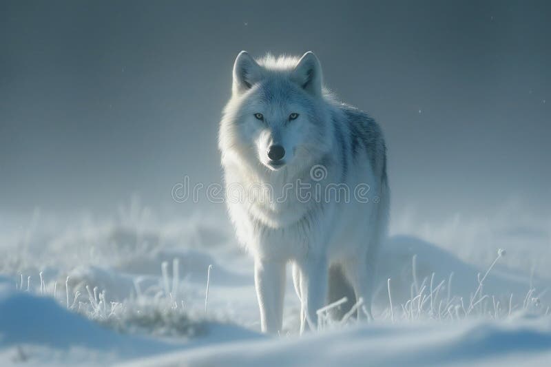 Illustration of Wolf in the Snow Wallpaper, High Quality, High ...