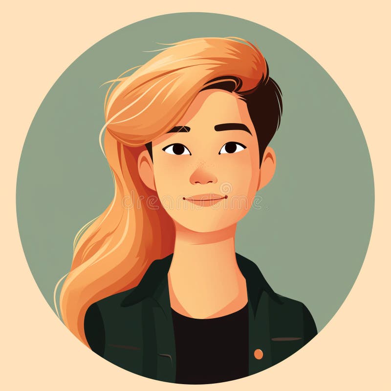 Illustration of a Woman in Flat Design Style Stock Illustration ...