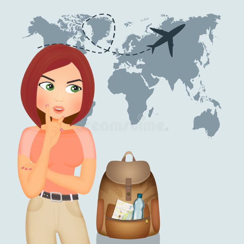 Woman Plans Stock Illustrations – 1,071 Woman Plans Stock Illustrations ...