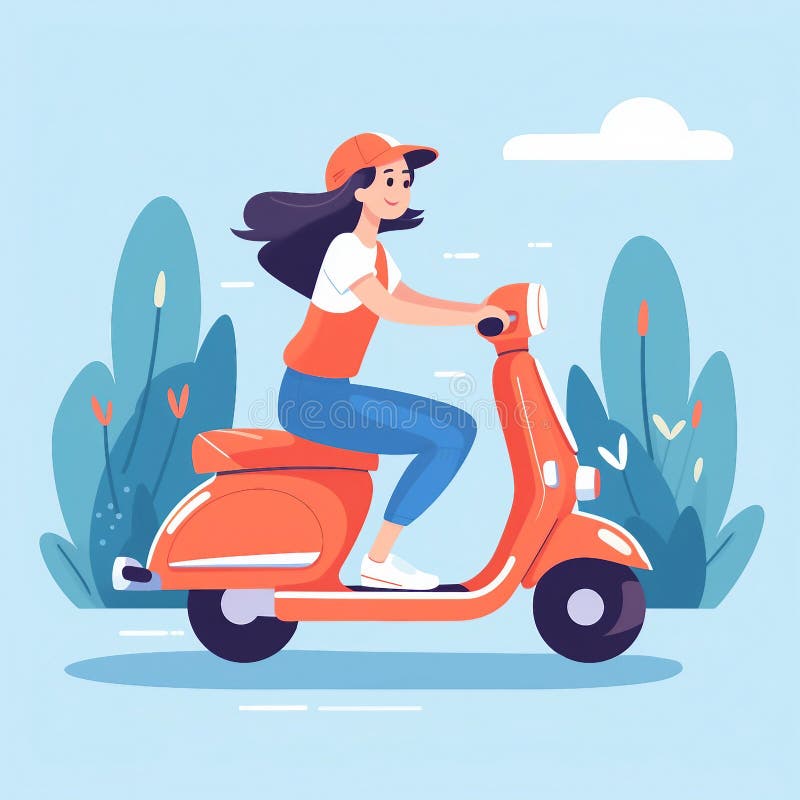Scooter Ai Generated Stock Illustrations – 5,499 Scooter Ai Generated ...