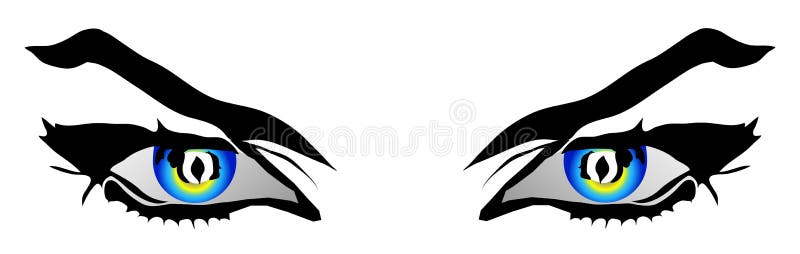 Determined Eyes Drawing