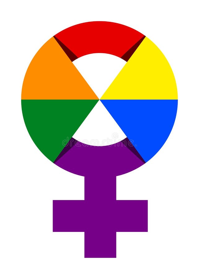 Illustration Of Woman Symbol In Rainbow Color Vector Rainbow Woman