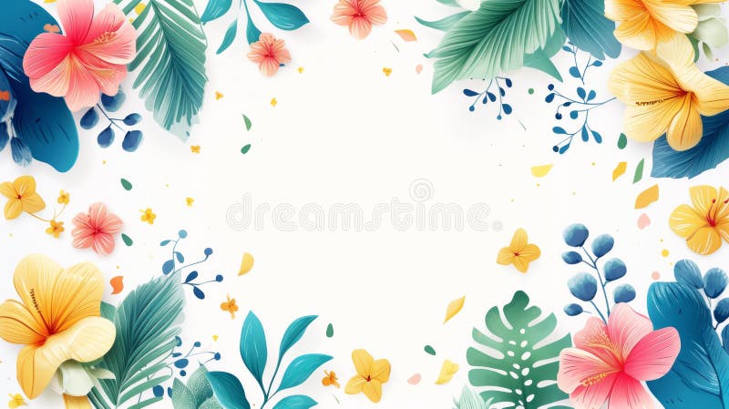 Illustration from Wonderful and Colorful Flowers Stock Illustration ...