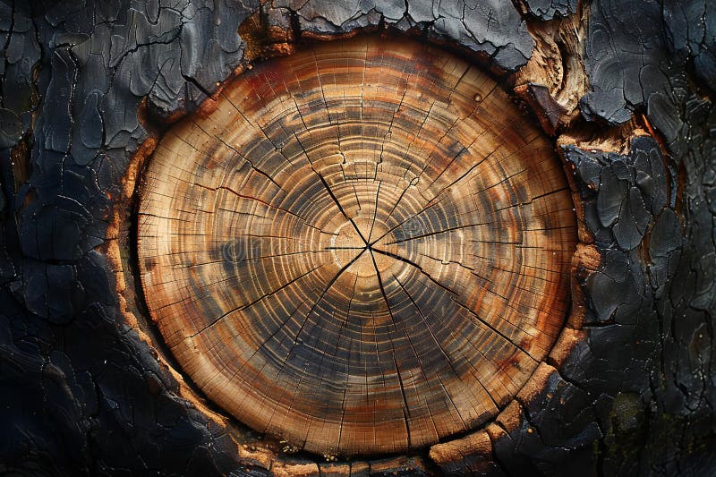 The Wood is Circle Sliced from the Tree, High Quality, High Resolution ...
