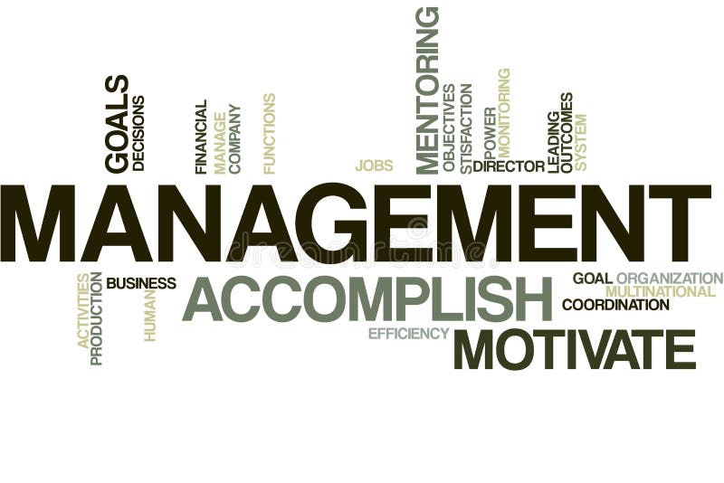 Management word cloud stock illustration. Illustration of corporate ...