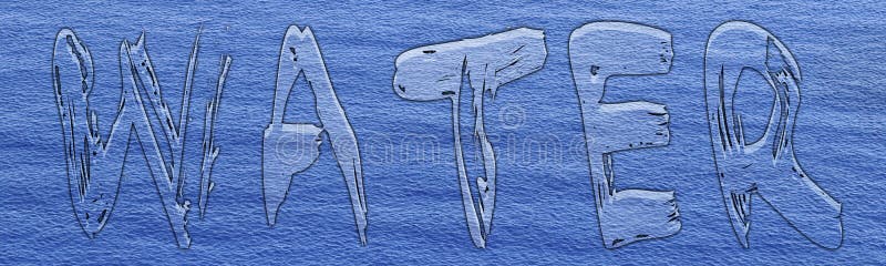 Water title stock illustration. Illustration of blue - 166322770