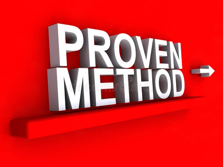 Proven method stock illustration. Illustration of graphic - 134774687